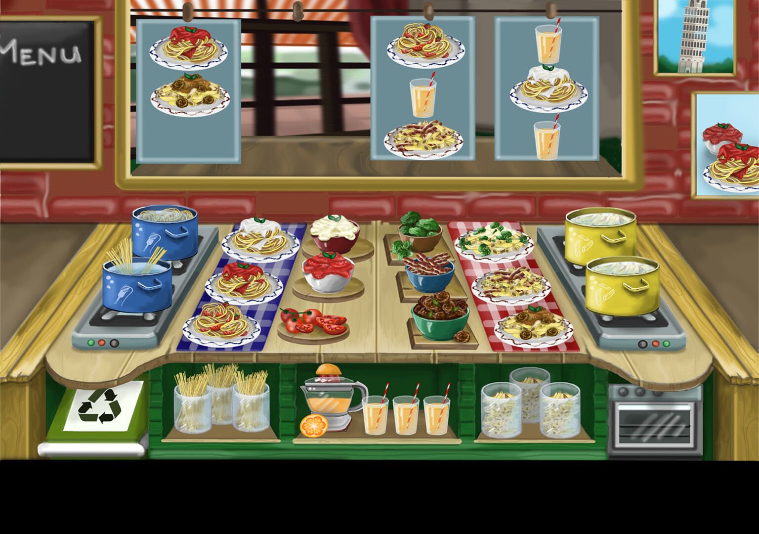 ArtStation - Spaghetti restaurant