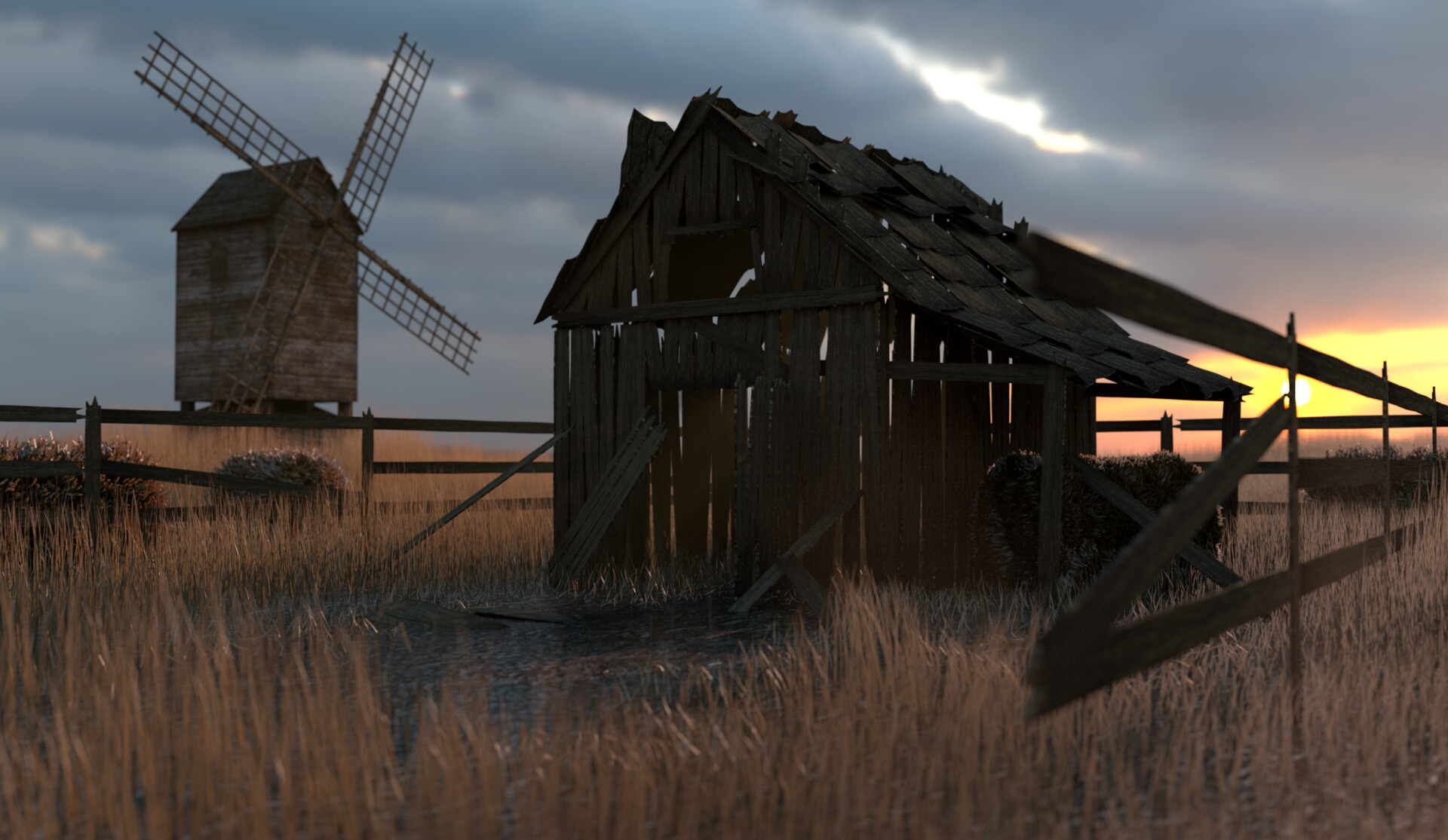 ArtStation - old ranch house