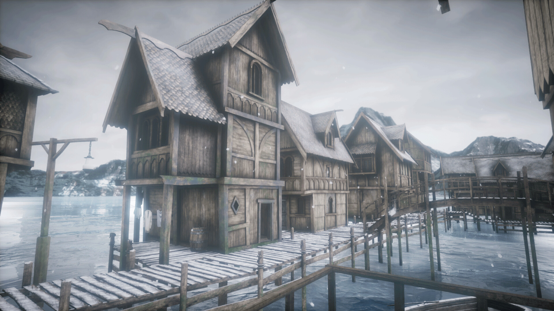 ArtStation - Medieval Lake village UE4