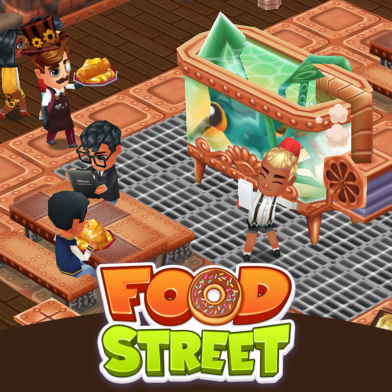 ArtStation - Food Street Decor: Steampunk 2019