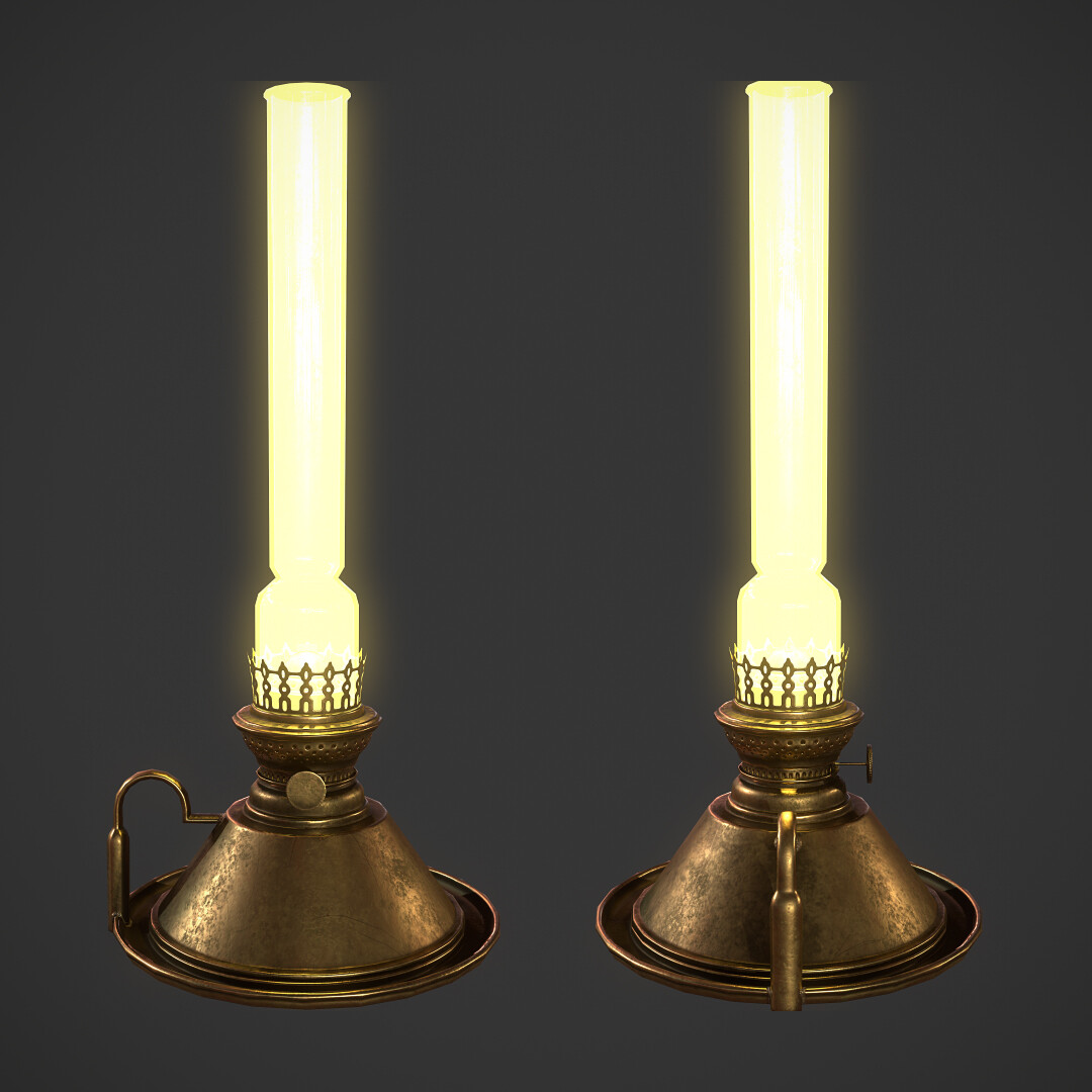 ArtStation - Victorian Oil Lamp