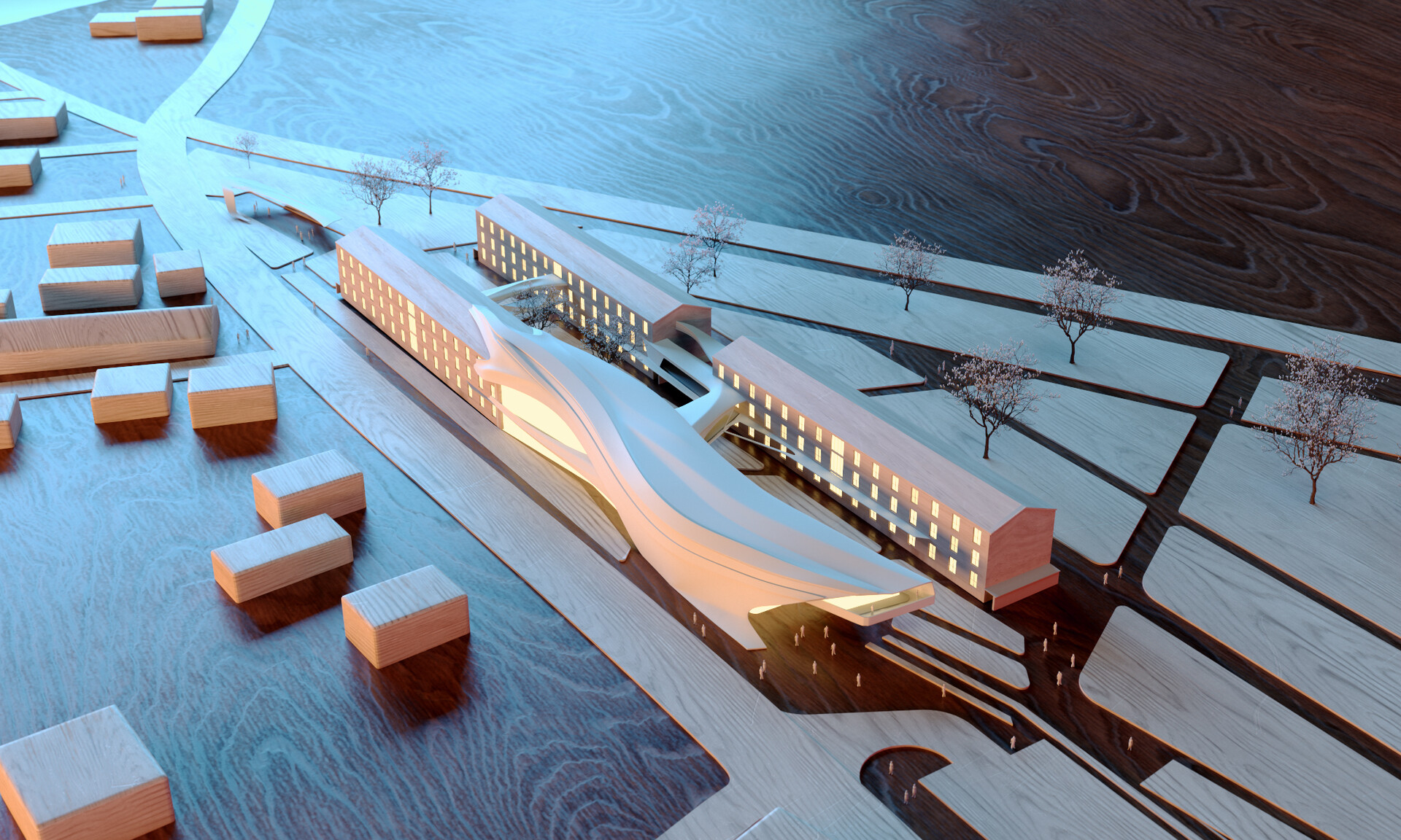 ArtStation - Architectural Design of Retirement Center