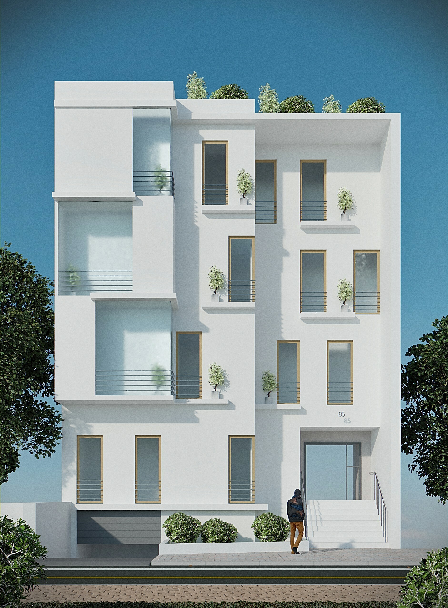 ArtStation - Minimalist residential building