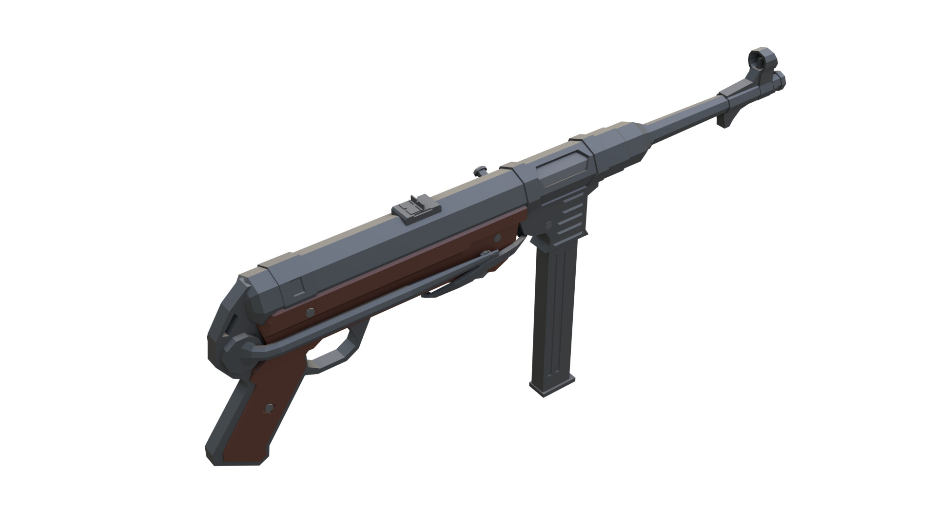 ArtStation - Low-poly MP40