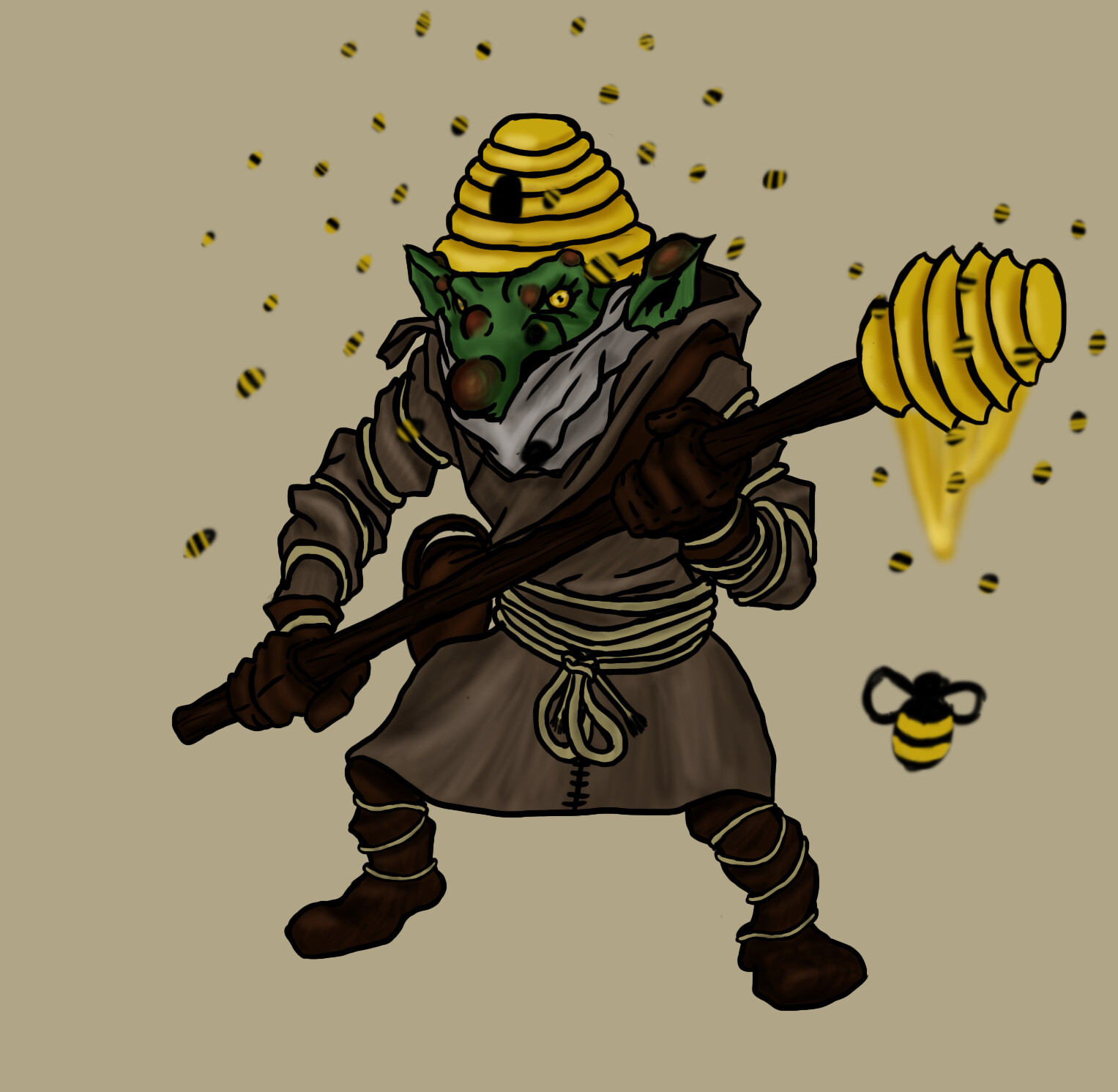 ArtStation - BEESMASTER. goblin of the bees
