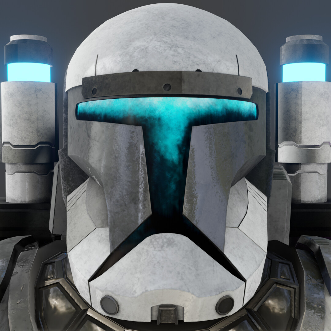 ArtStation - Republic Commando DC-17M, Attachments, and Textures