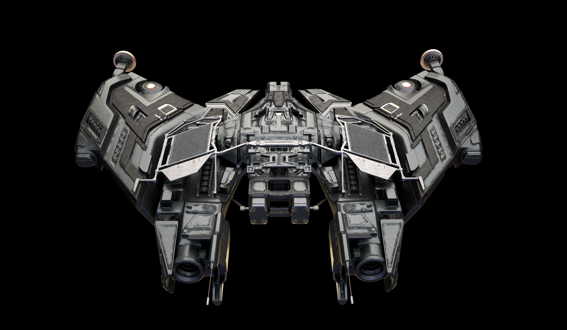 ArtStation - Mid-size cargo spaceship concept design