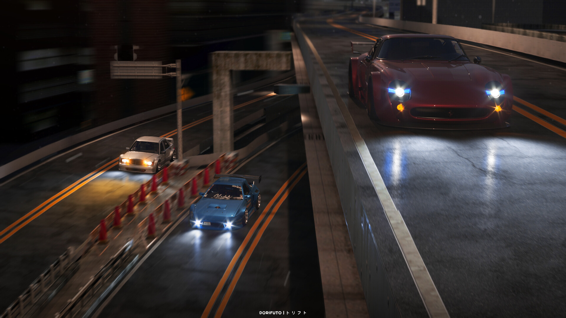 ArtStation - Maximum Velocity | a mid night racing club tribute