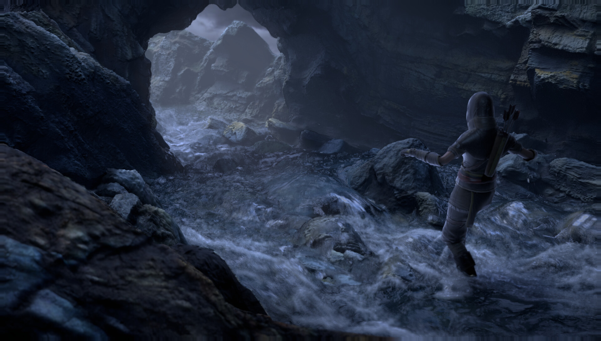 ArtStation - River (Houdini Flip simulation)