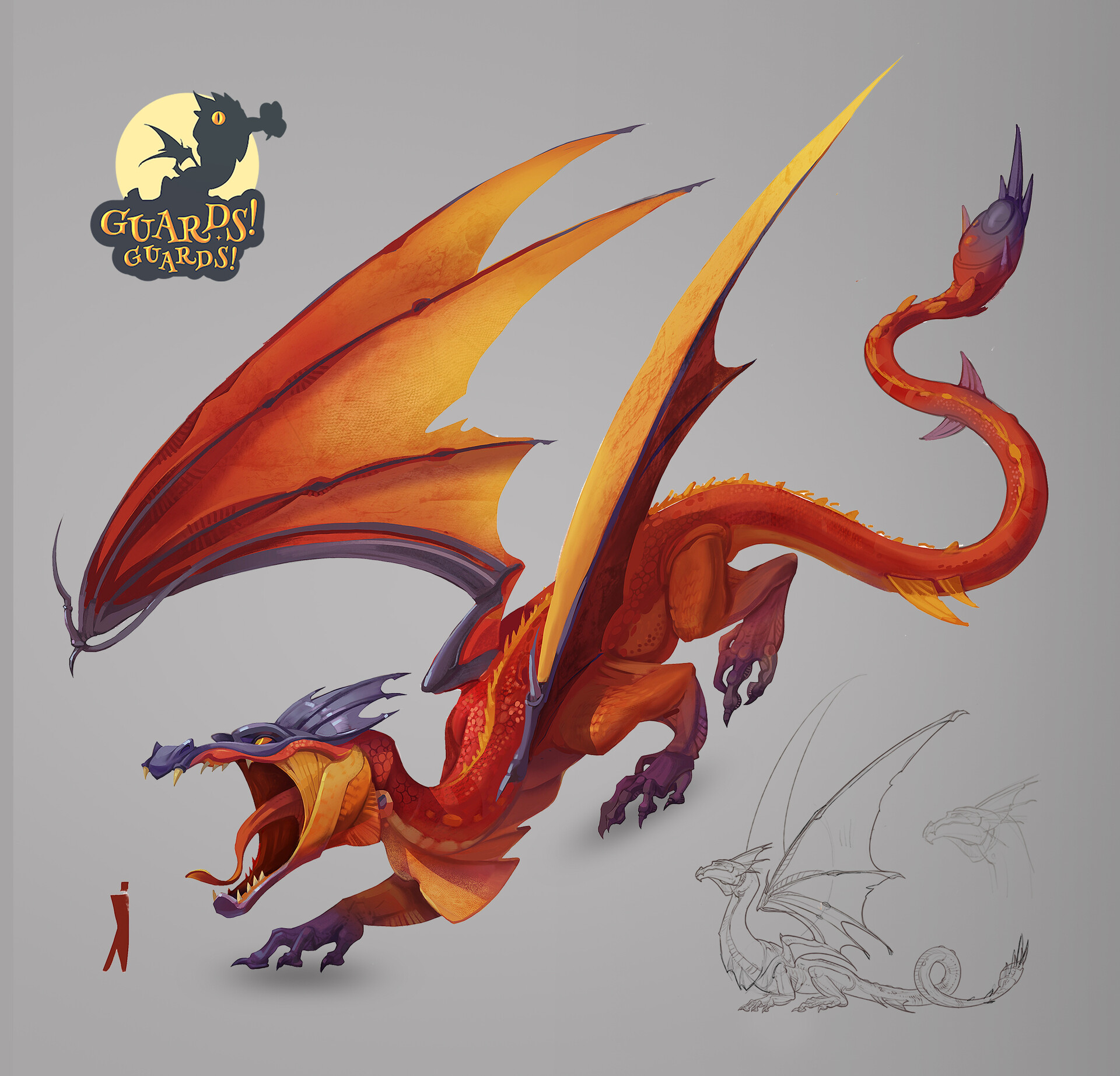 ArtStation - Dragon. Character design.