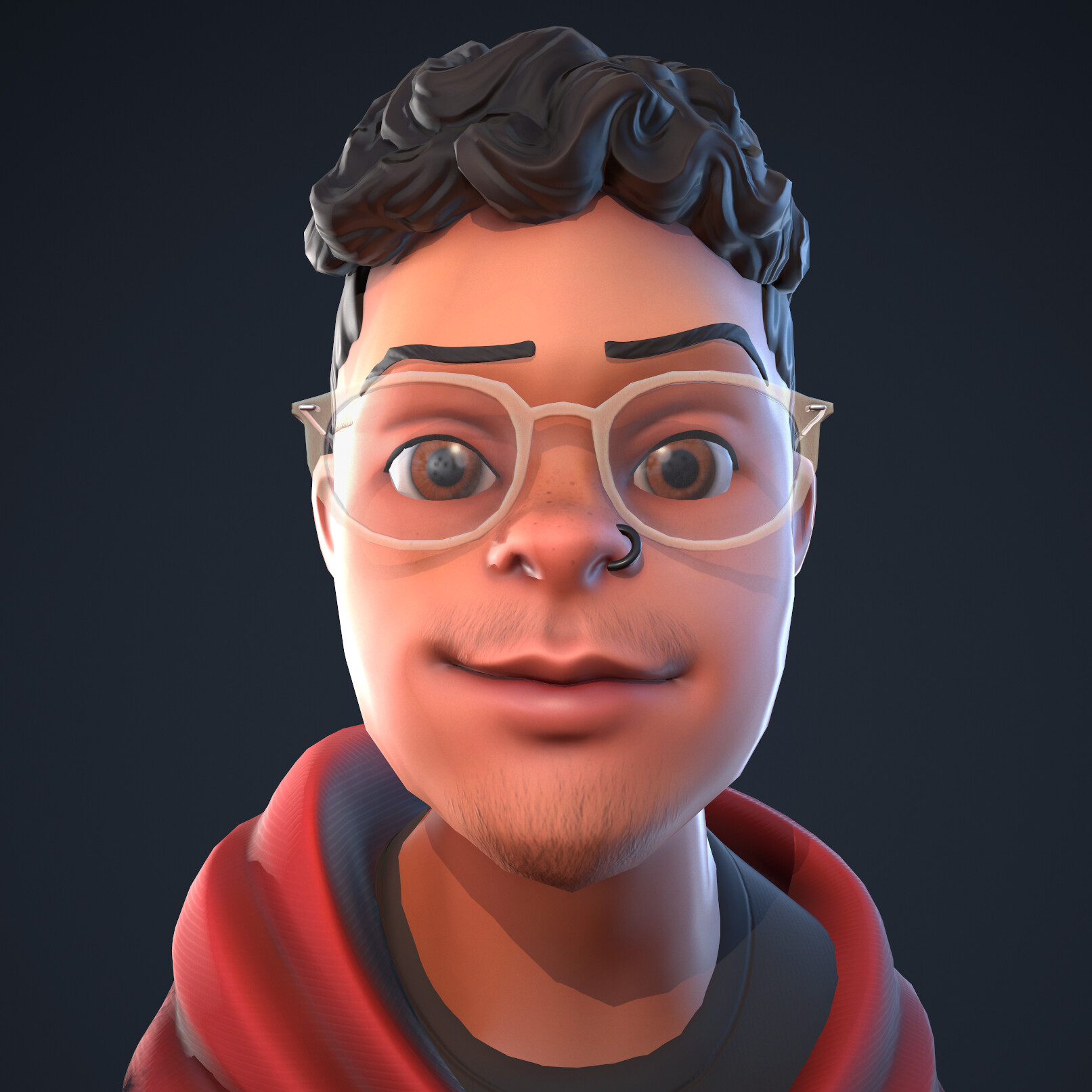 ArtStation - Stylized Self Portrait