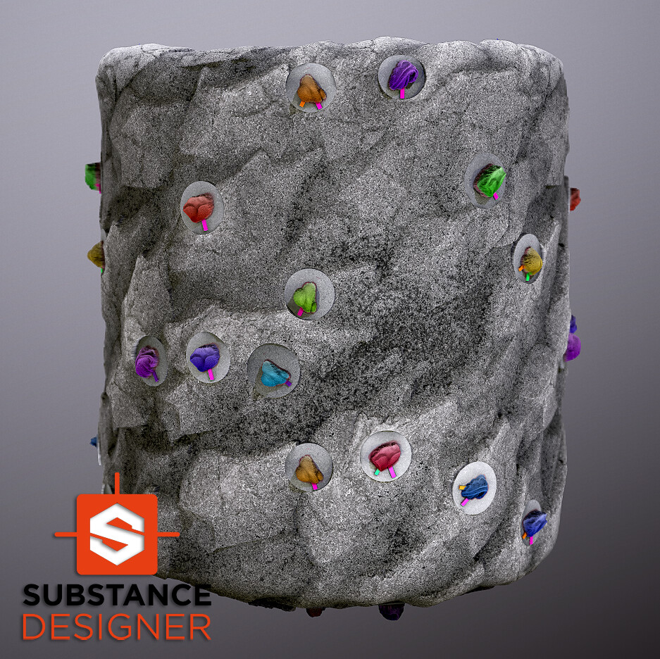ArtStation - Indoor Rock Wall - Fike Recreation Center