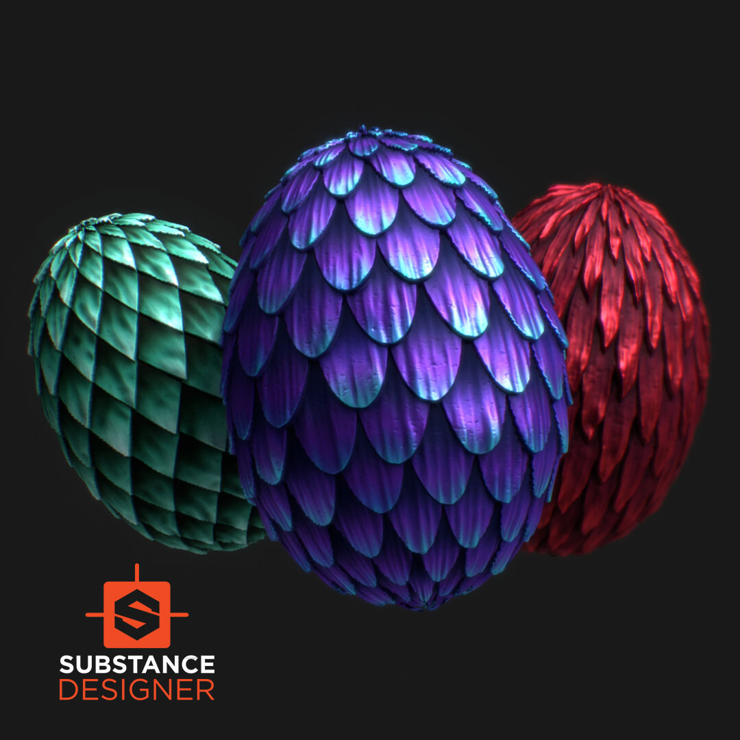 ArtStation - Stylized Dragon Eggs
