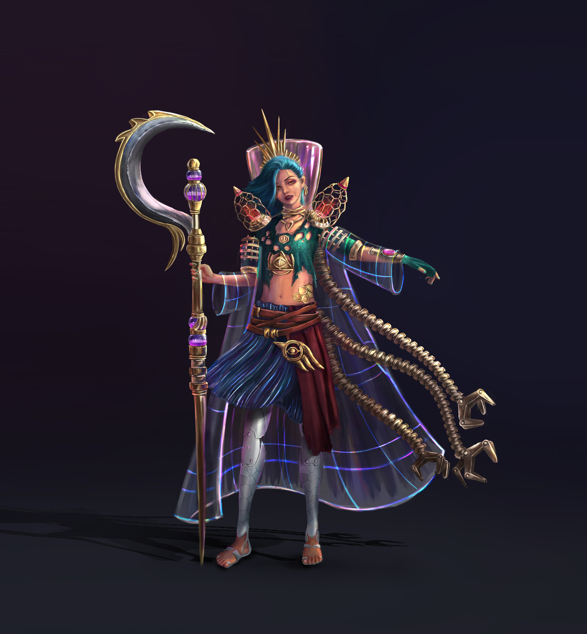 ArtStation - Joannah, the head cultist concept