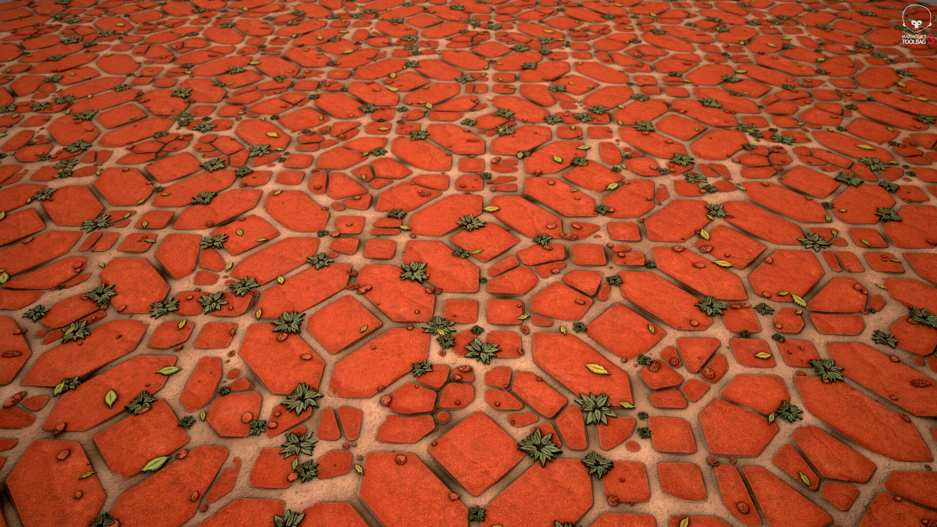 ArtStation - Broken Tiled ground - Stylized