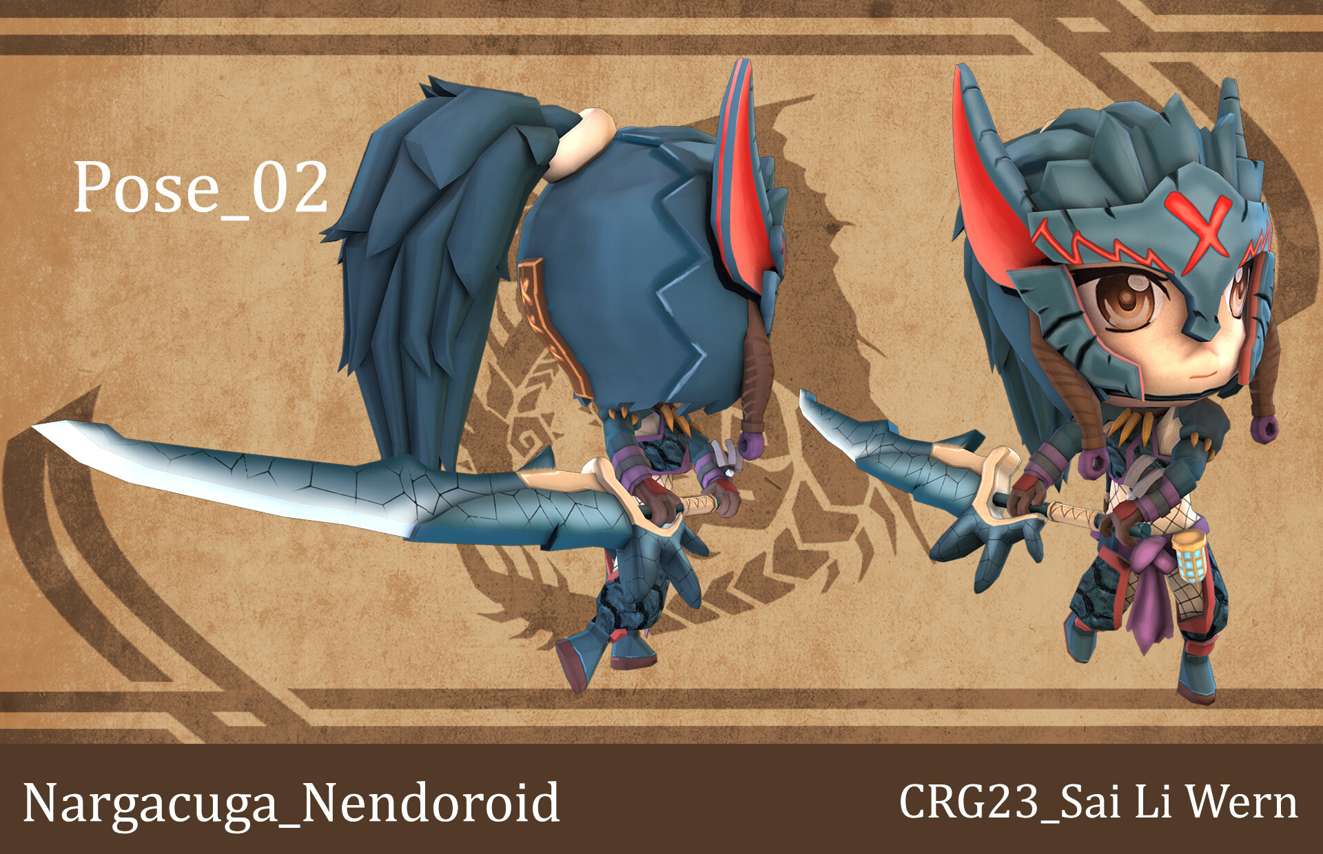 ArtStation - Nargacuga Nendoroid