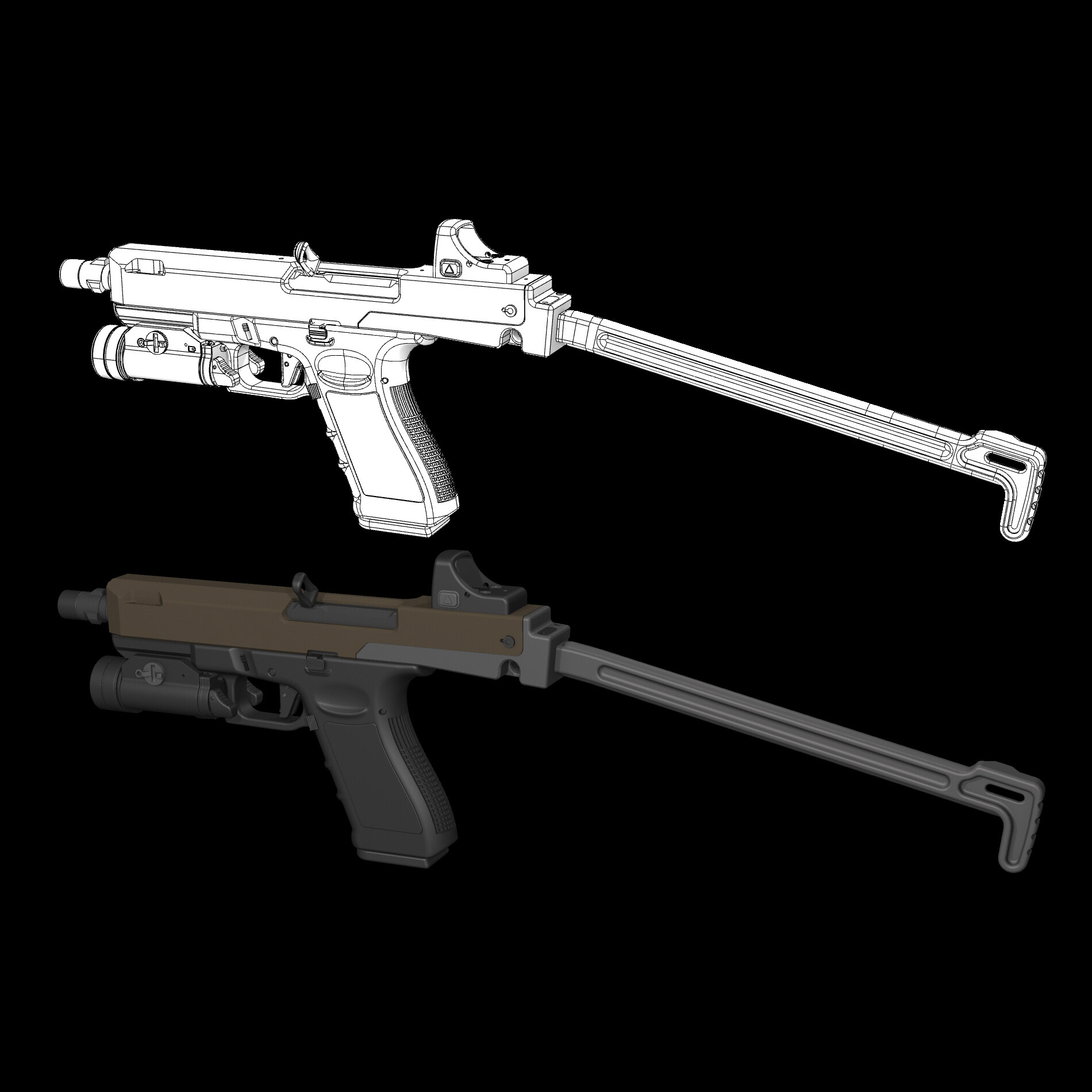 ArtStation - Universal Service Pistol