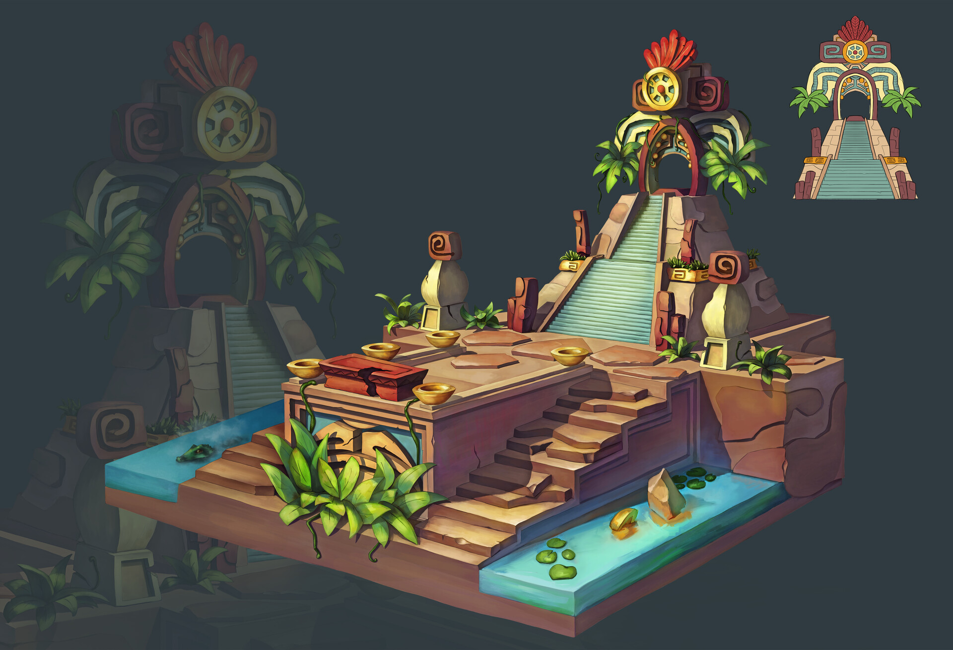 ArtStation - Mayan tower