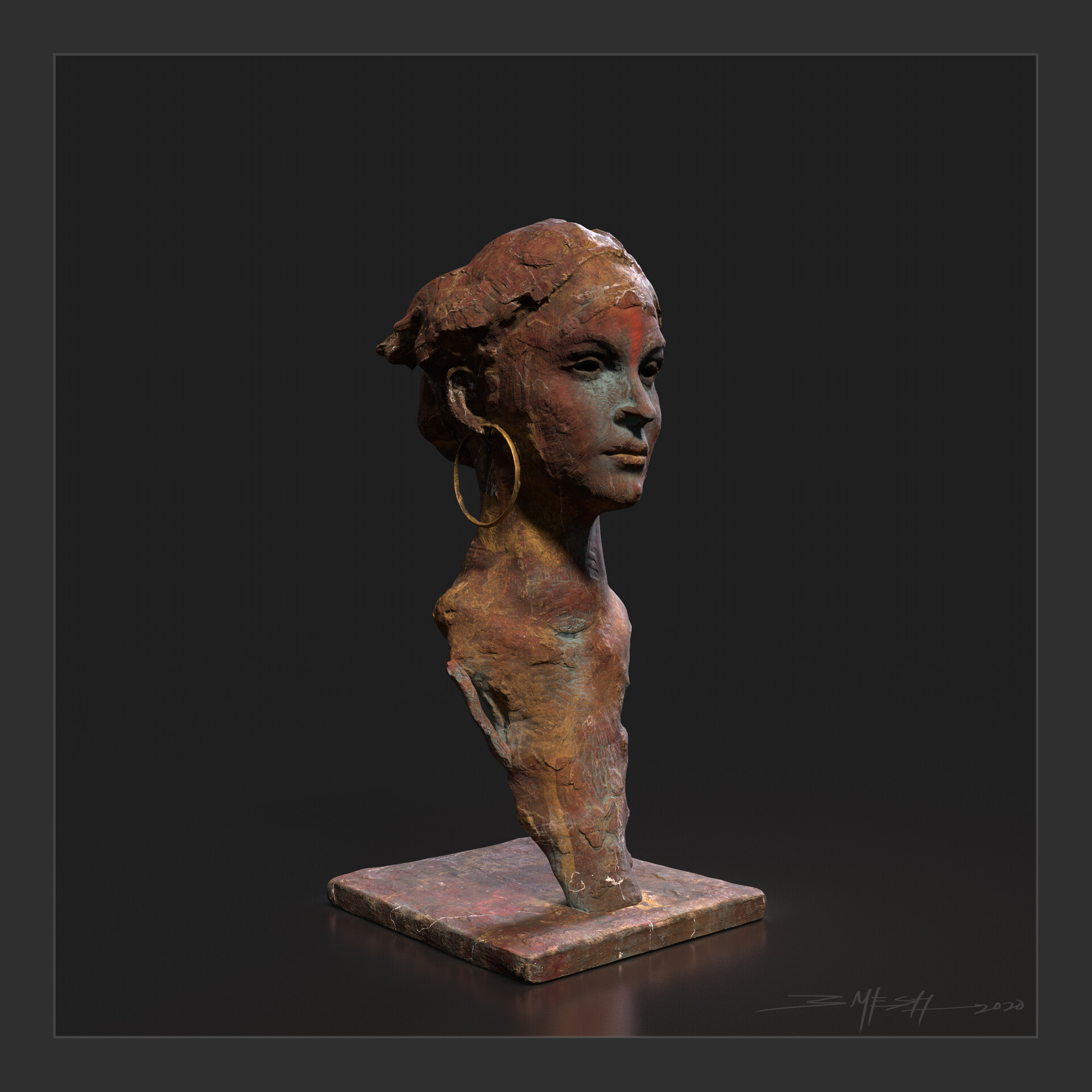 ArtStation - Portrait- Digital sculpting-BUST