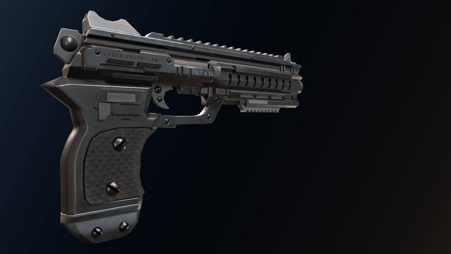 ArtStation - Report №4: GESER .50 12.7 x 33 (Pistol). Development Of ...