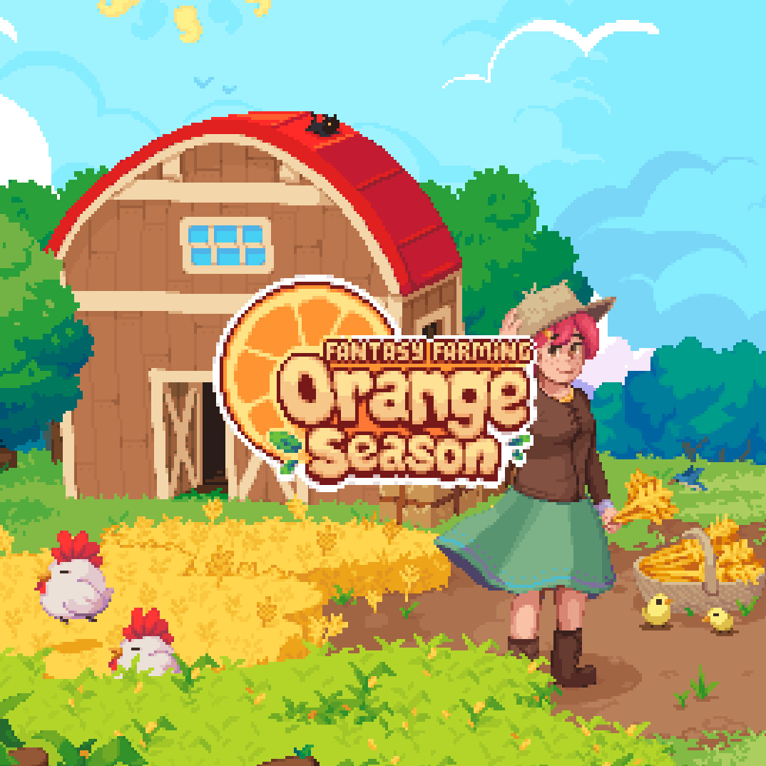 ArtStation - Orange Season: Title Screen Art