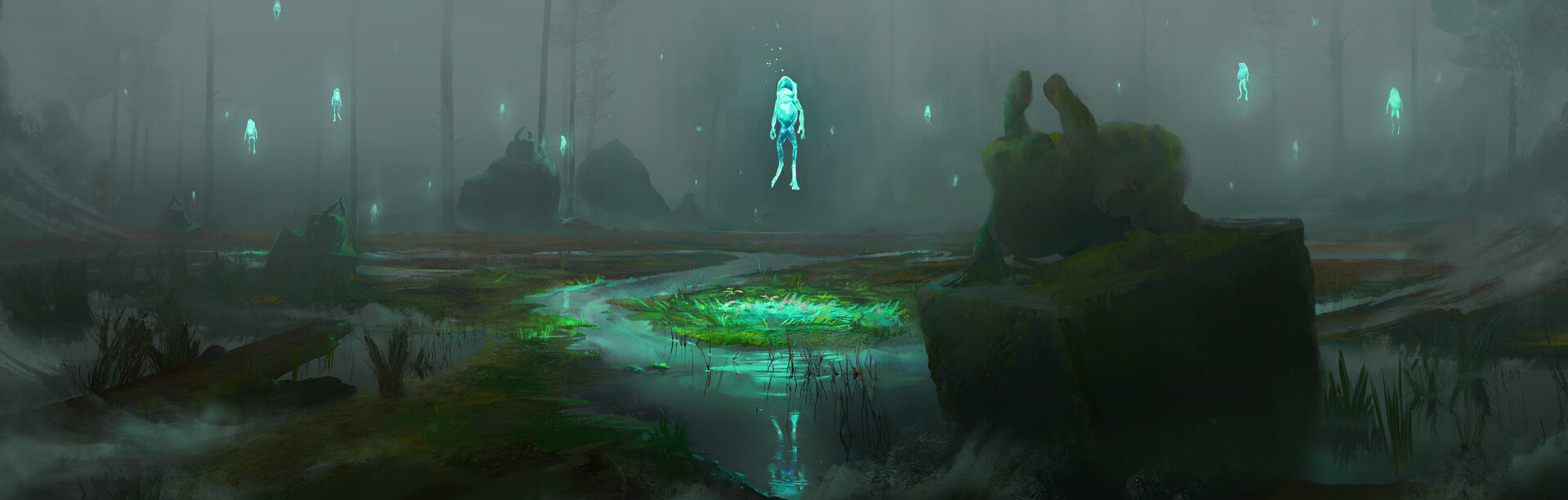 ArtStation - Swamp Wisps