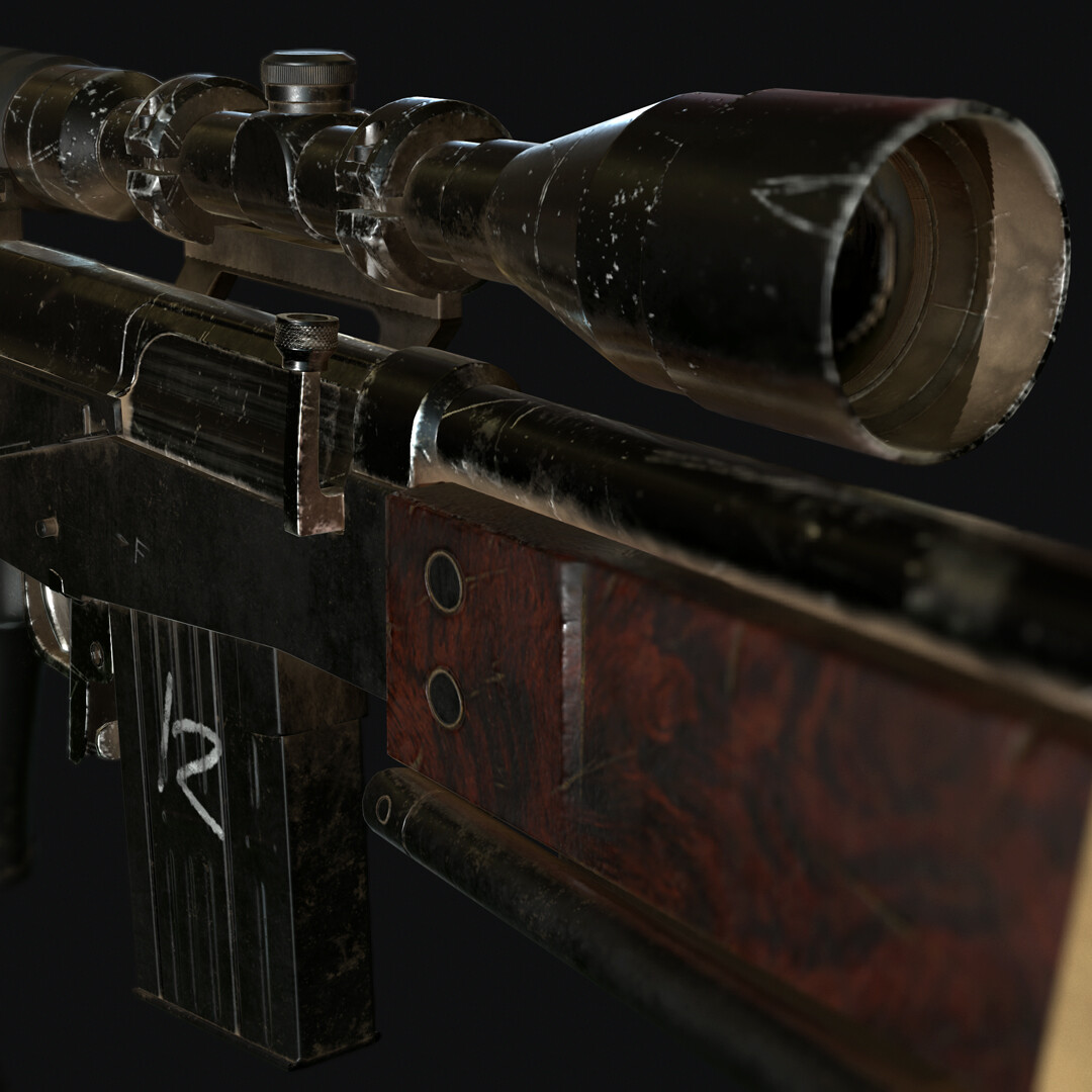 ArtStation - Galatz - Galil Sniper Rifle