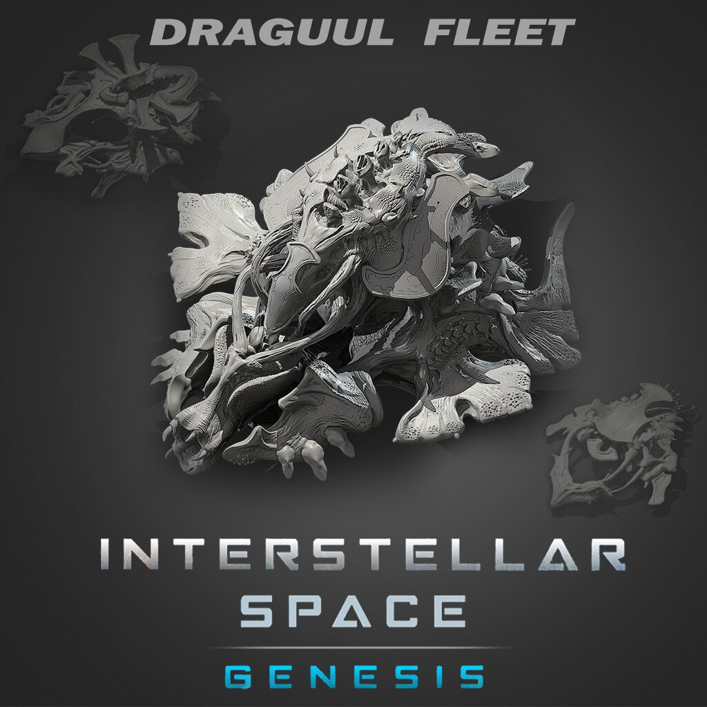 ArtStation - Interstellar Space : Genesis - Draguul Fleet Concepts