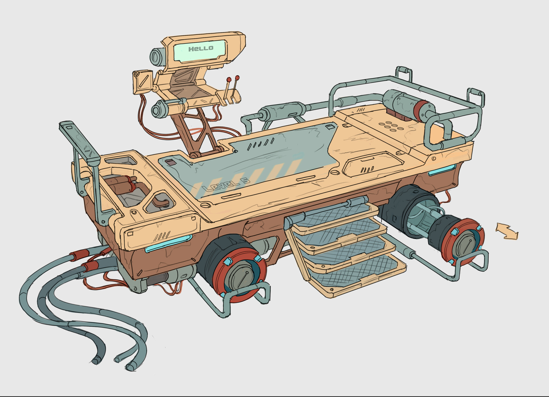 ArtStation - Mechanical props and sketchbook
