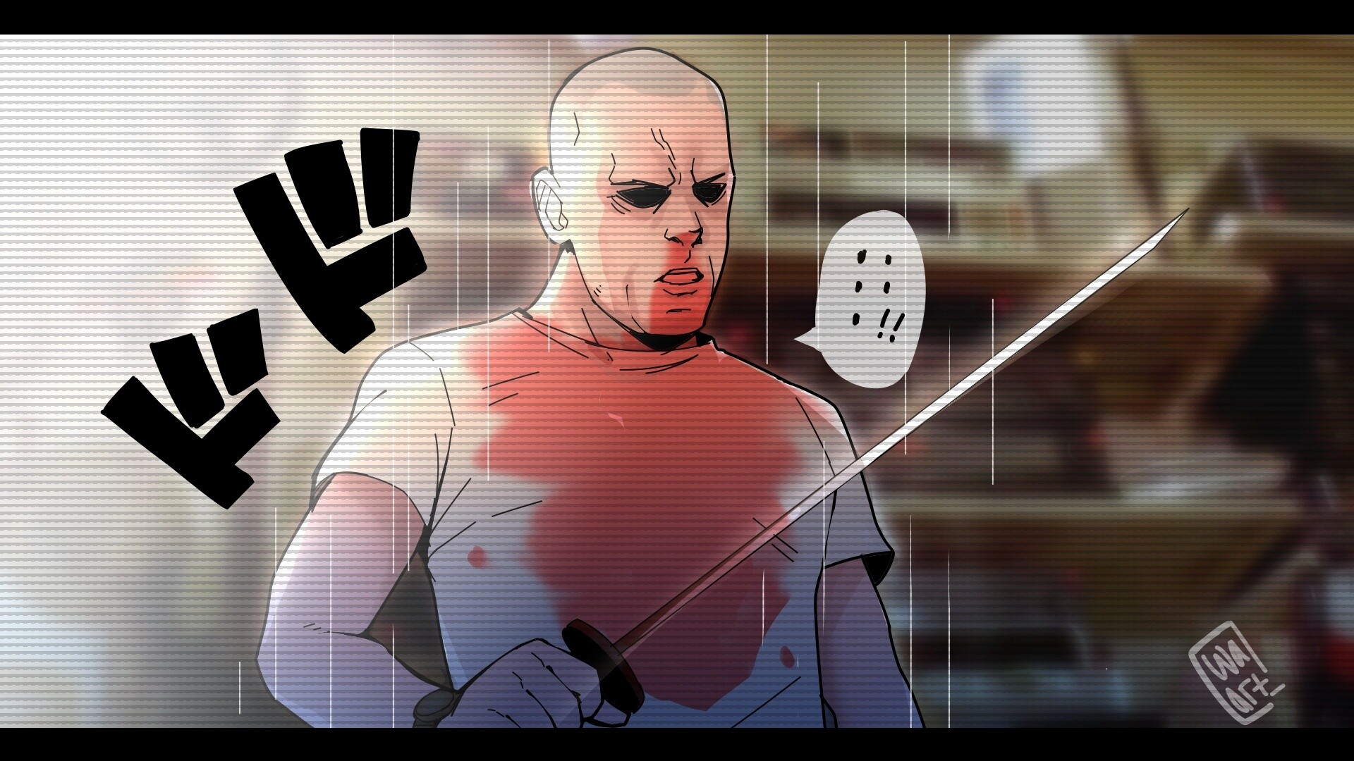 ArtStation - The golden watch - pulp fiction fanart