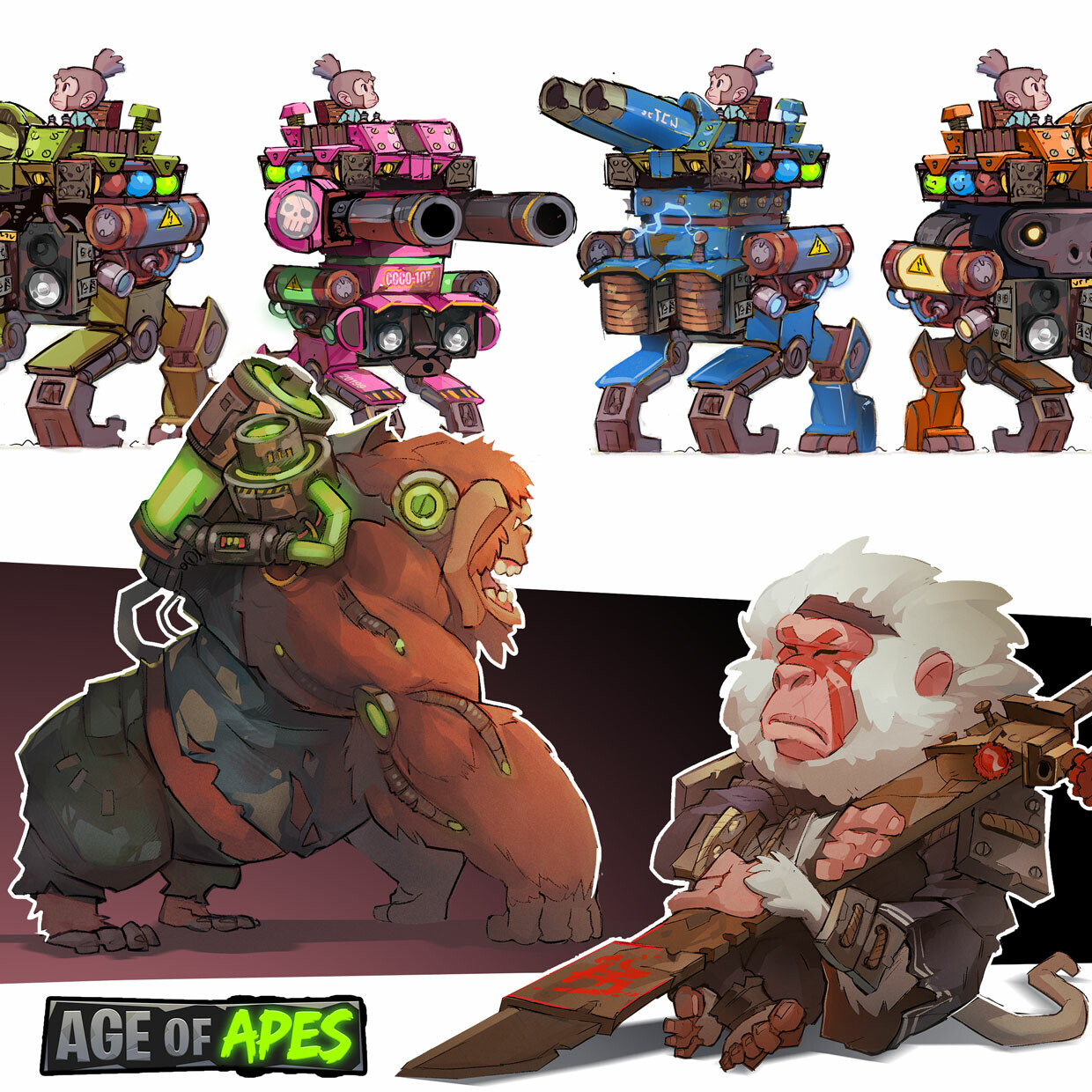 ArtStation - characterdesign age of apes pack 04