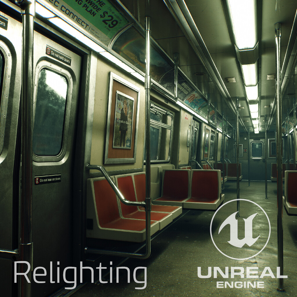 ArtStation - [UE4] Northwoods CCA Subway Train Relighting
