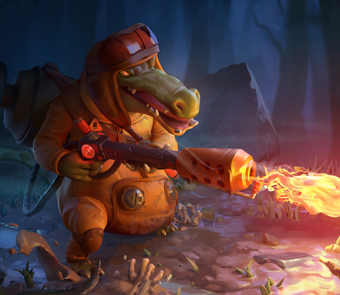 ArtStation - Animal Commando (Crocodile)