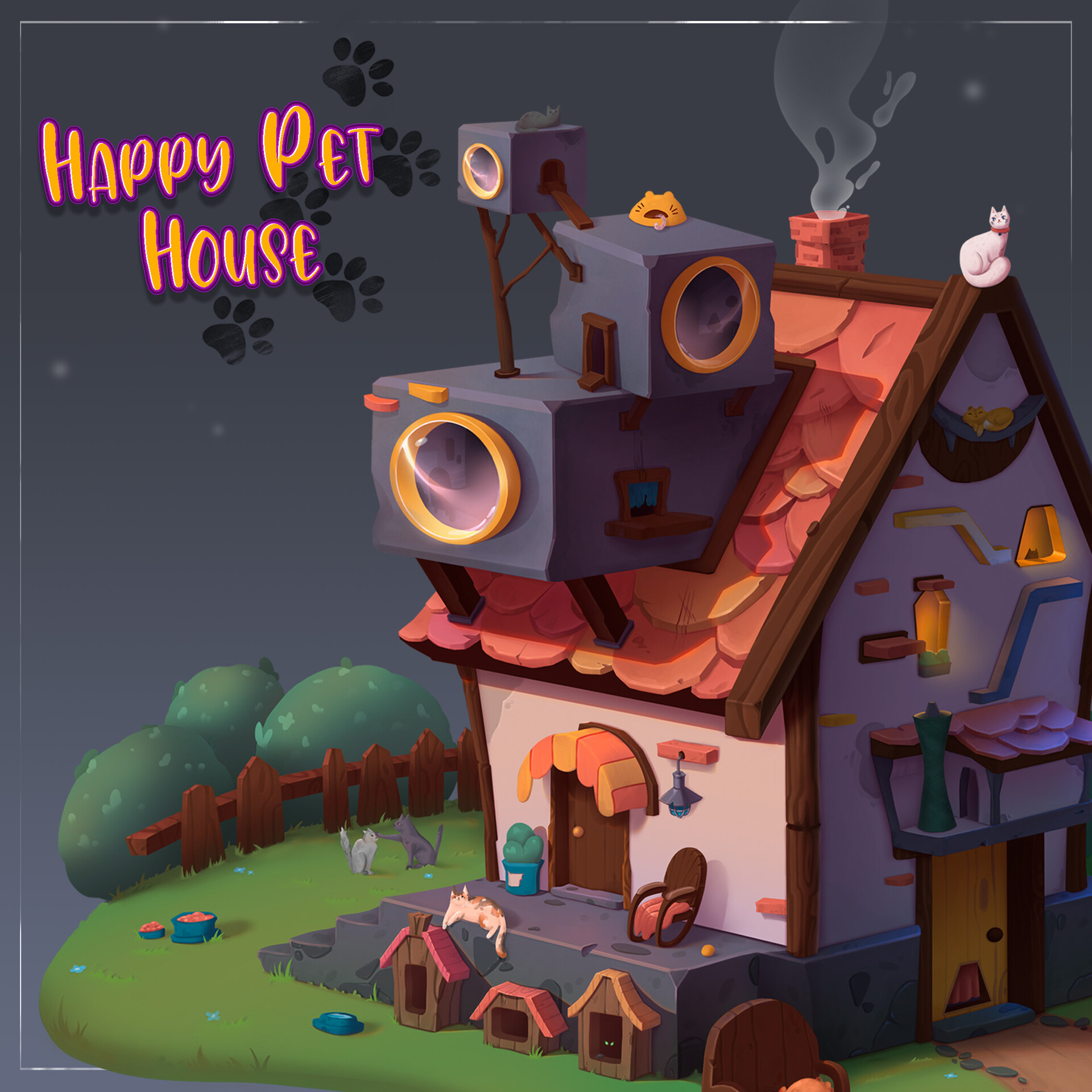 ArtStation - Project: "Happy Pet House"