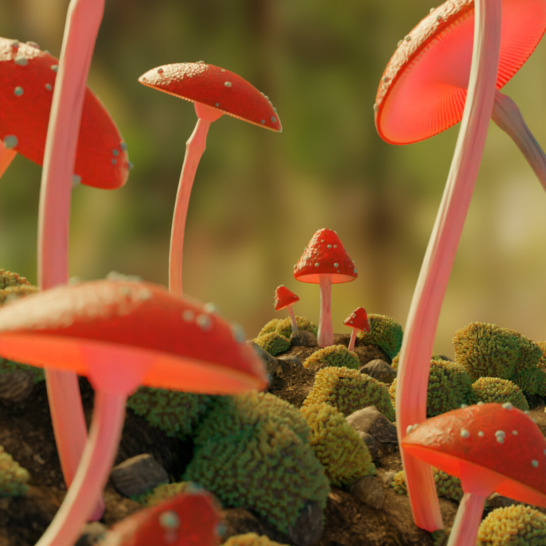 ArtStation - Daylight - Mushroom Scene