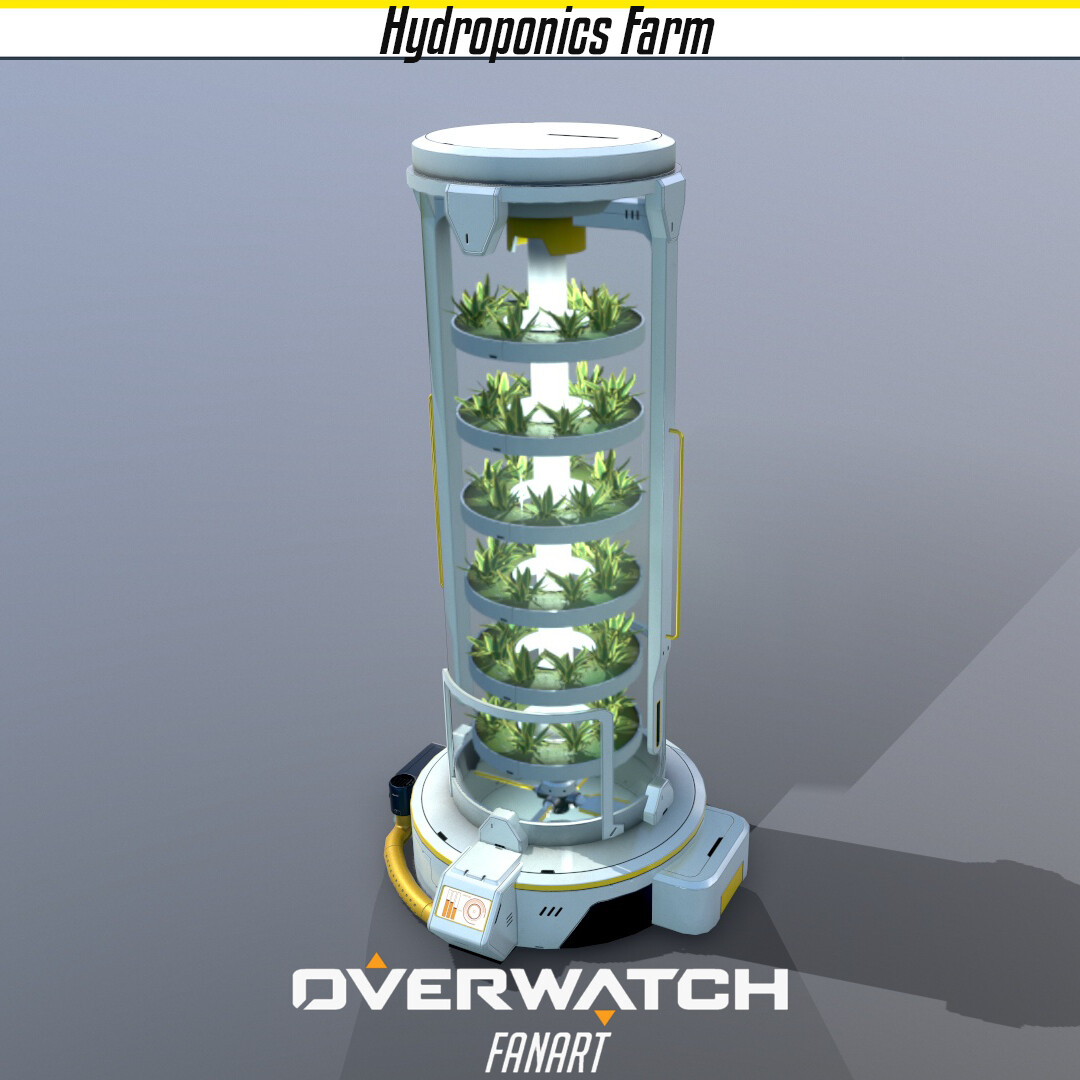 ArtStation - Hydroponics Farm Overwatch fanart