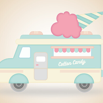 ArtStation - Cotton Candy Truck