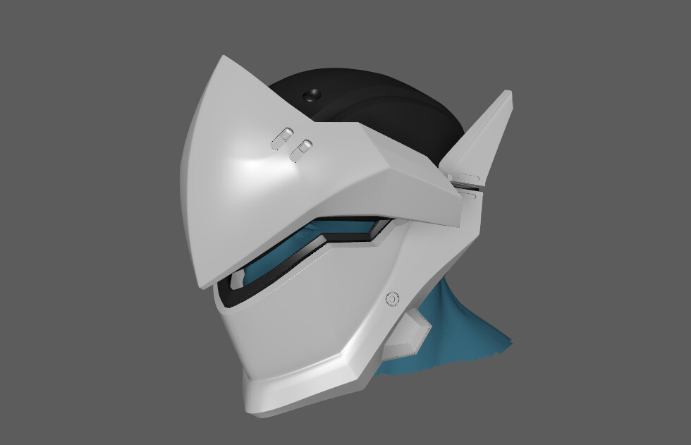 ArtStation - Genji's Helmet