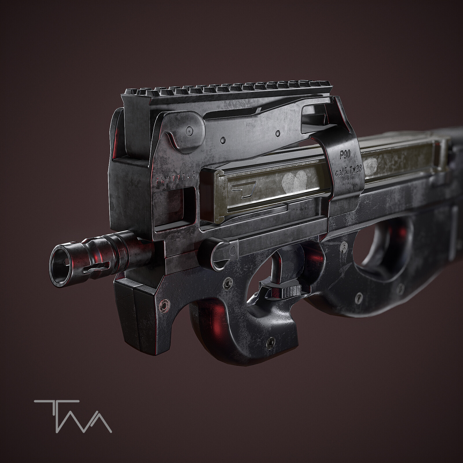 ArtStation - Automatic FN P90 | Game model