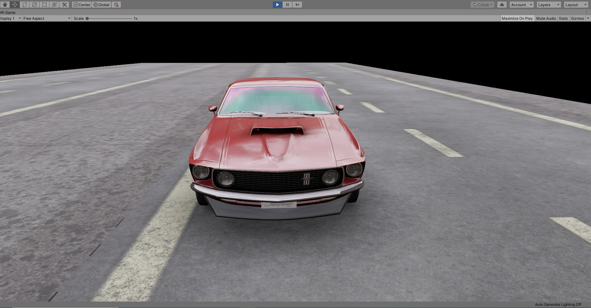 ArtStation - Mustang Boss 429 Unity Ray tracing test