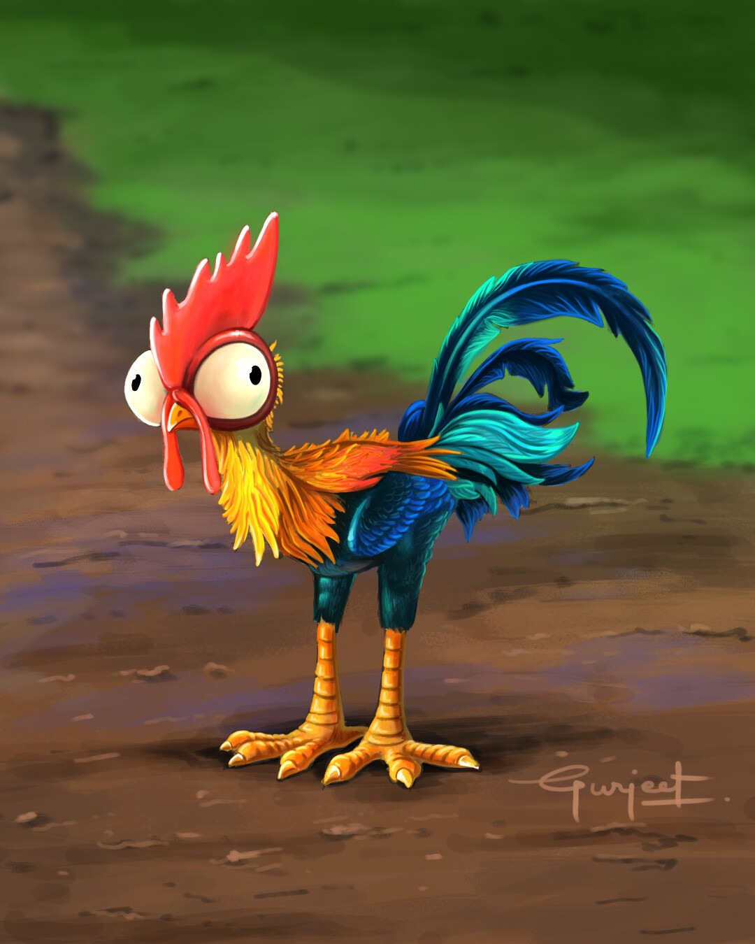 ArtStation - Hei Hei The Rooster