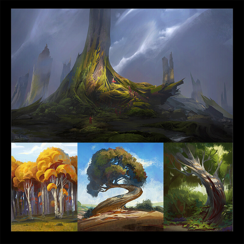 ArtStation - Tree Studies