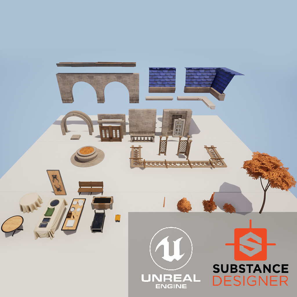 ArtStation - Overwatch Inspired Fan Art - Assets and Materials