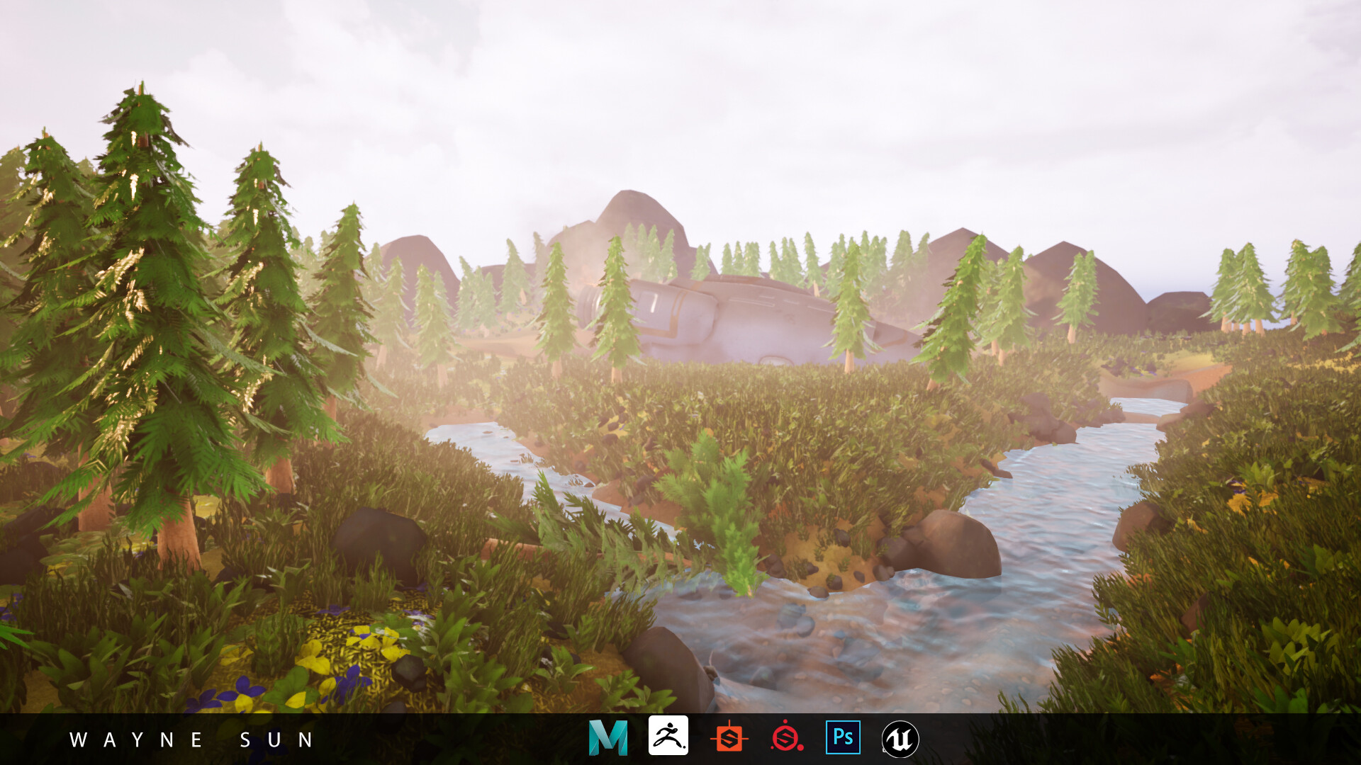 ArtStation - Crash zone stylized environment