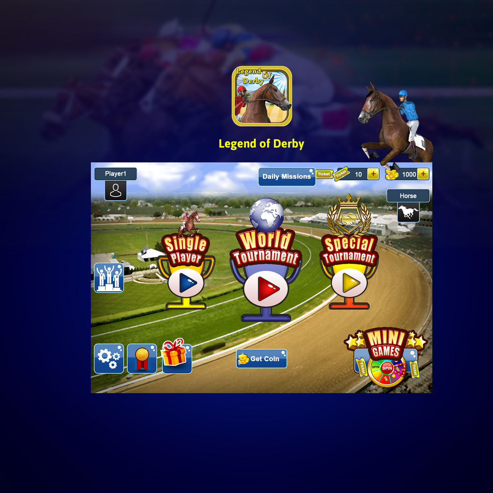 ArtStation - Horse Racing Game Graphic & UI Design