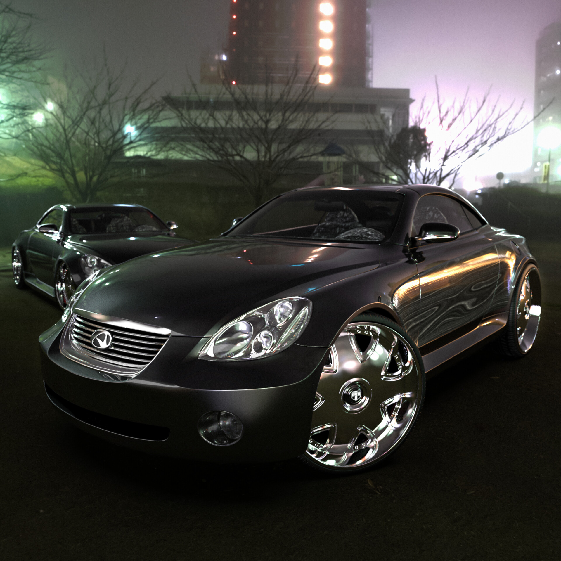 ArtStation - Lexus SC430 Amobi Hi-Riser