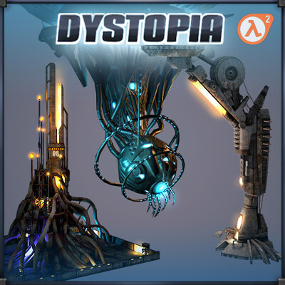 ArtStation - Dystopia prop pack