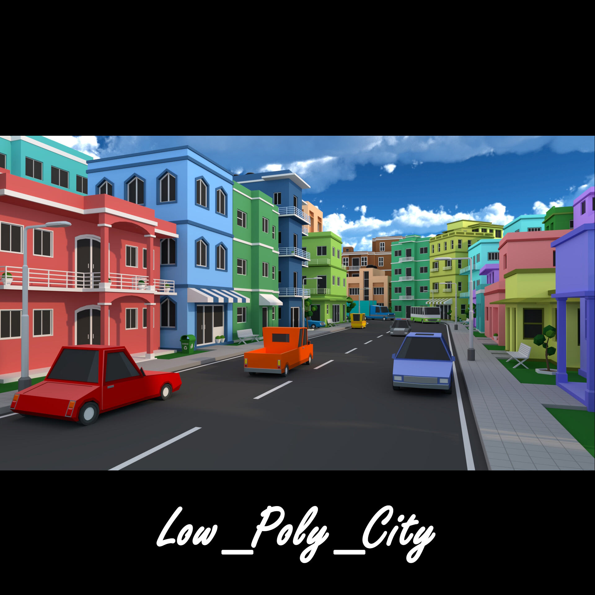 ArtStation - Low_Poly_City
