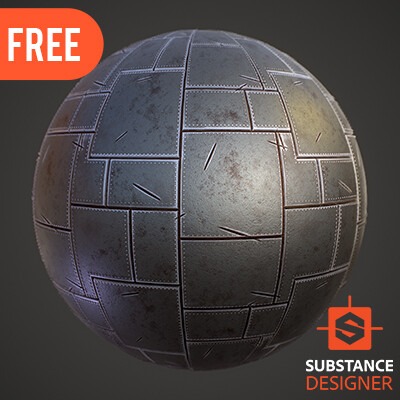 ArtStation - Substance Designer | Stylized Metal Plates