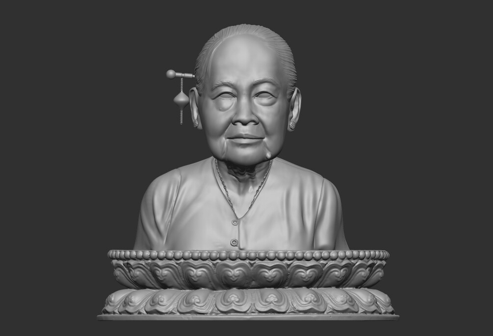 ArtStation - 3D Model of Old lady